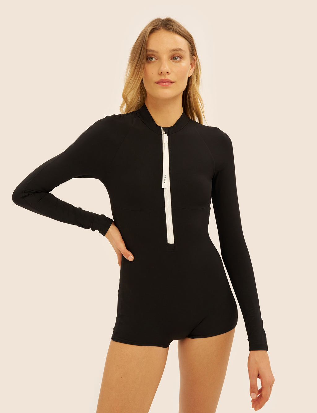 Women's Paddle Swimsuit in Black | VAARA