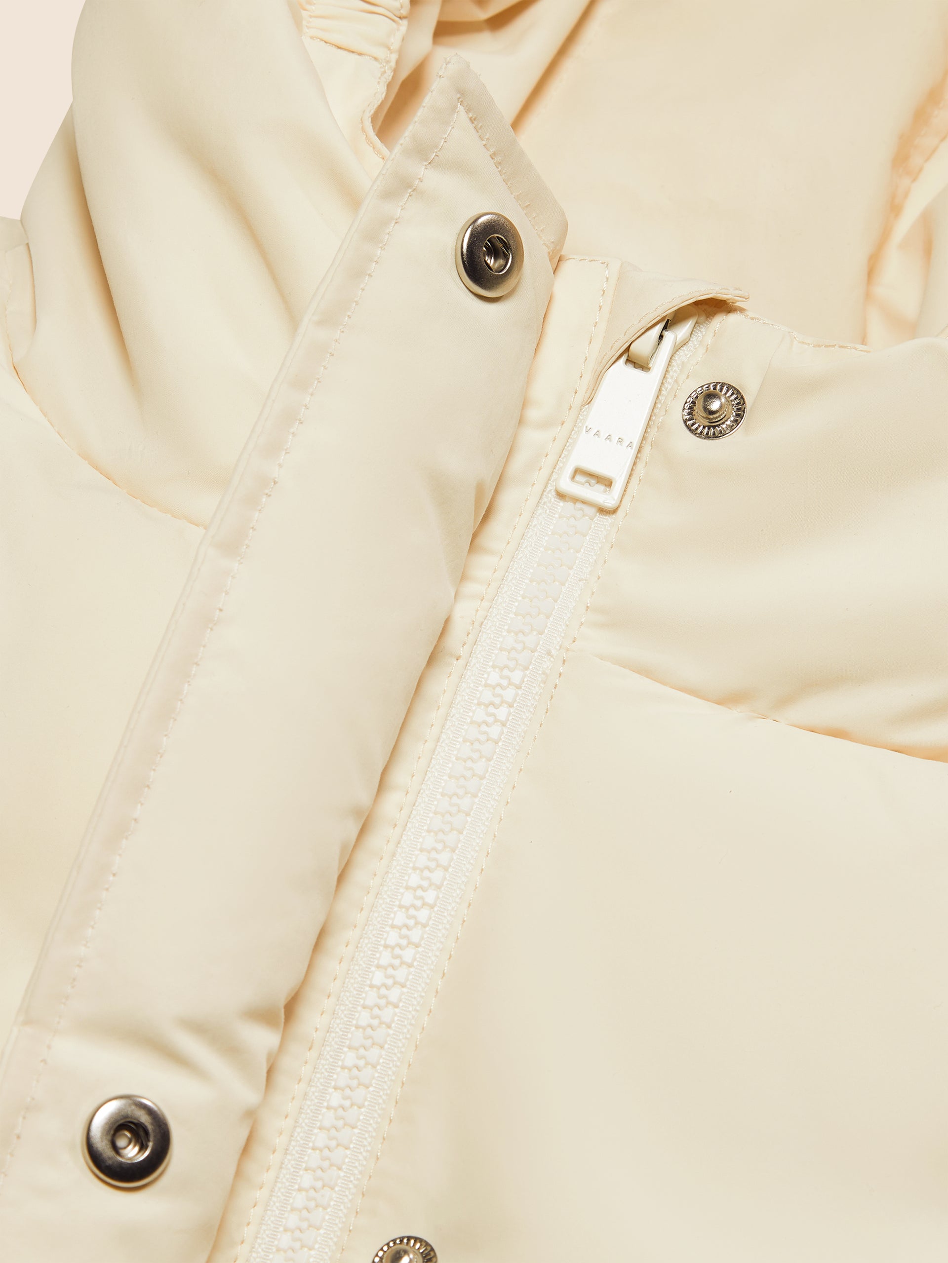 Kidswear | Mini Down Puffer in Ivory | VAARA