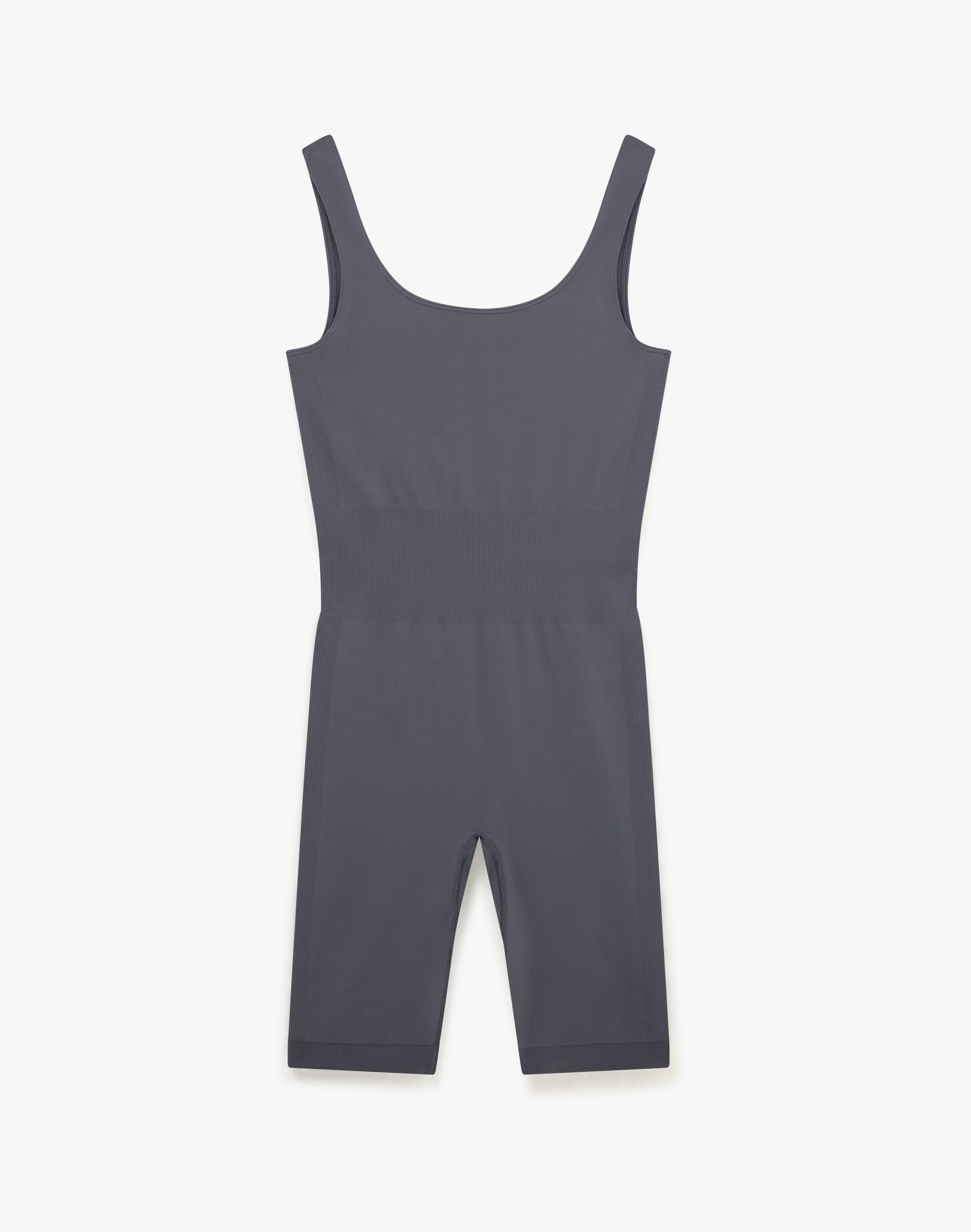 Women's Activewear | Seamless Knit Short Unitard in Grey | VAARA